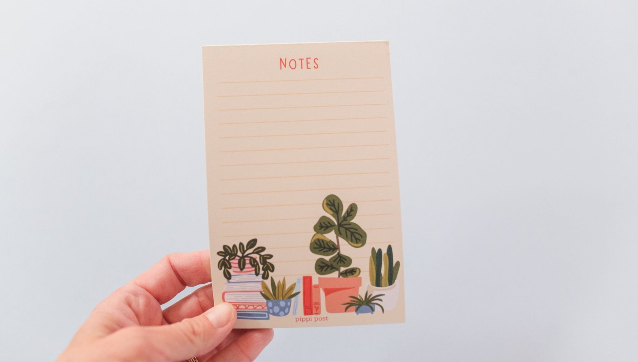 Plants & Books Notepad - Pippi Post
