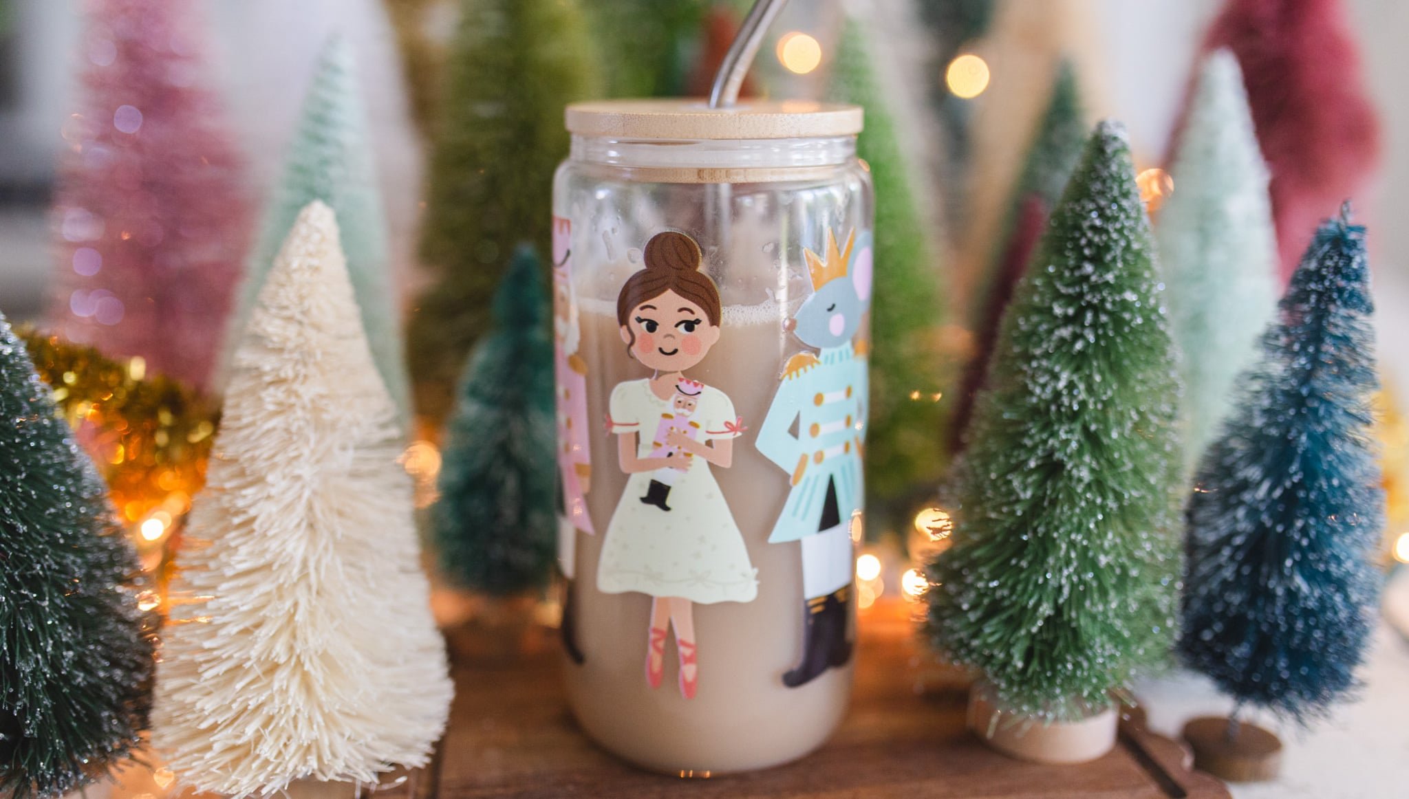 The Nutcracker Christmas Glass Can - Pippi Post