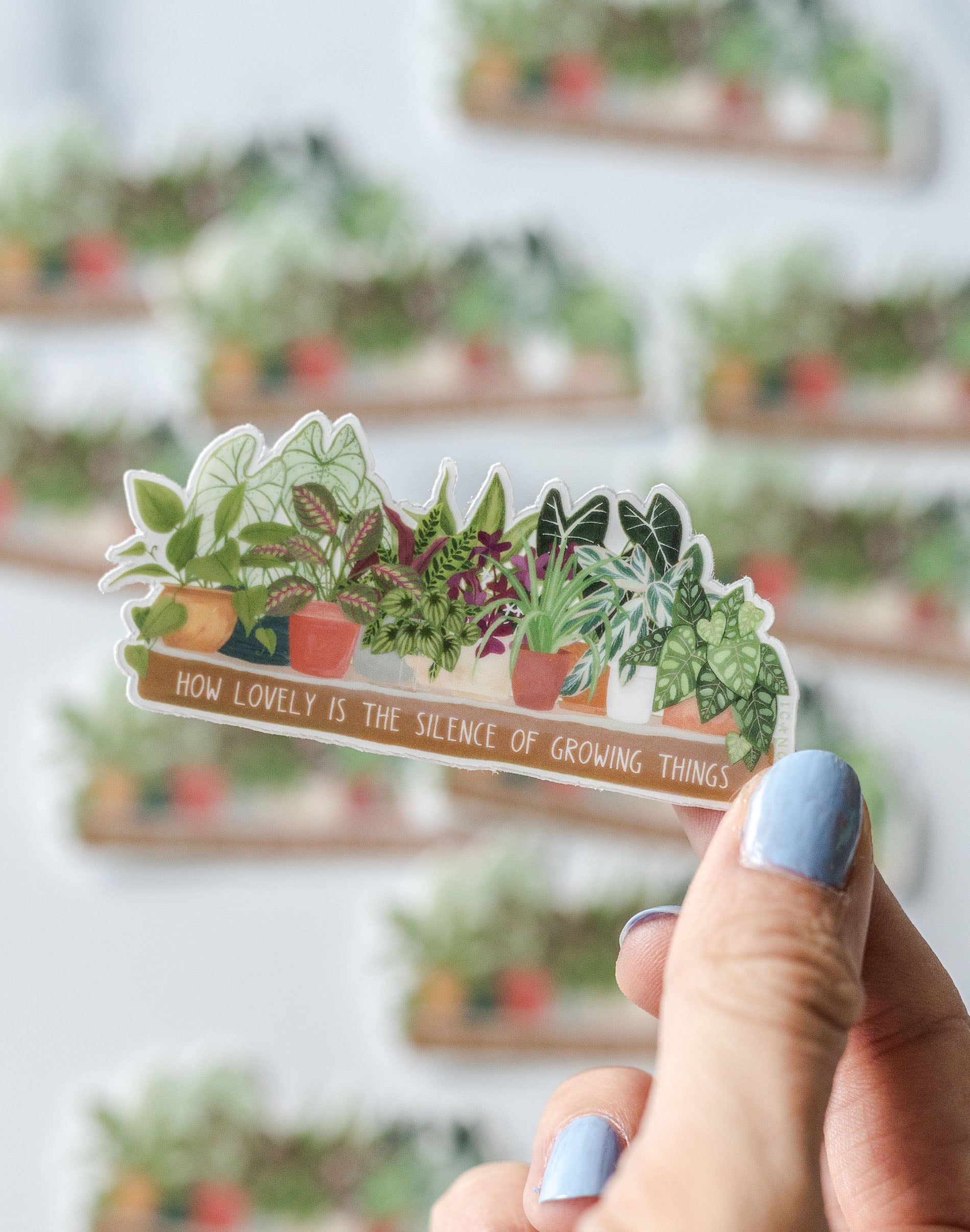 Houseplants Clear Decal Sticker - 1canoe2