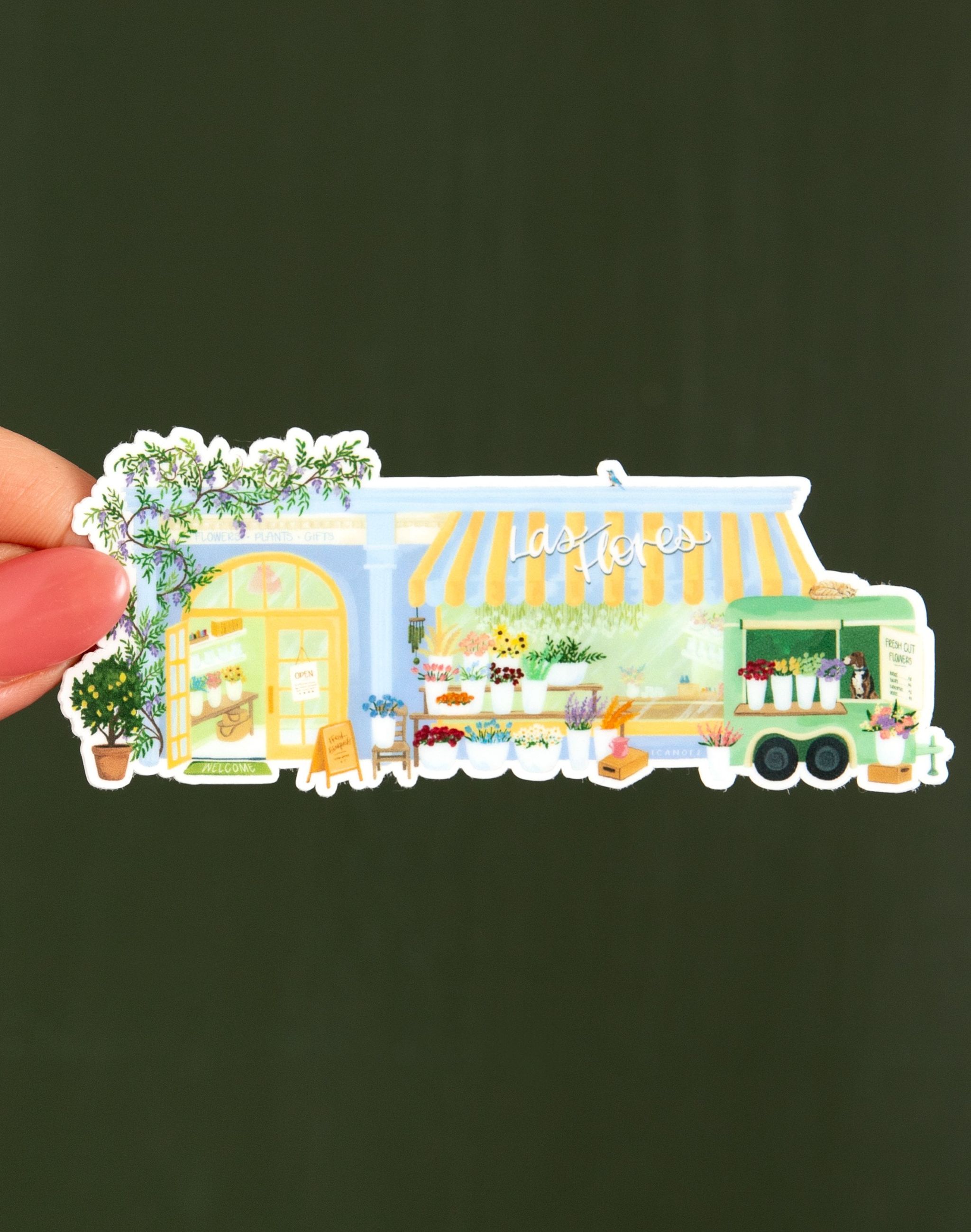 Flower Shop Decal Sticker - 1canoe2