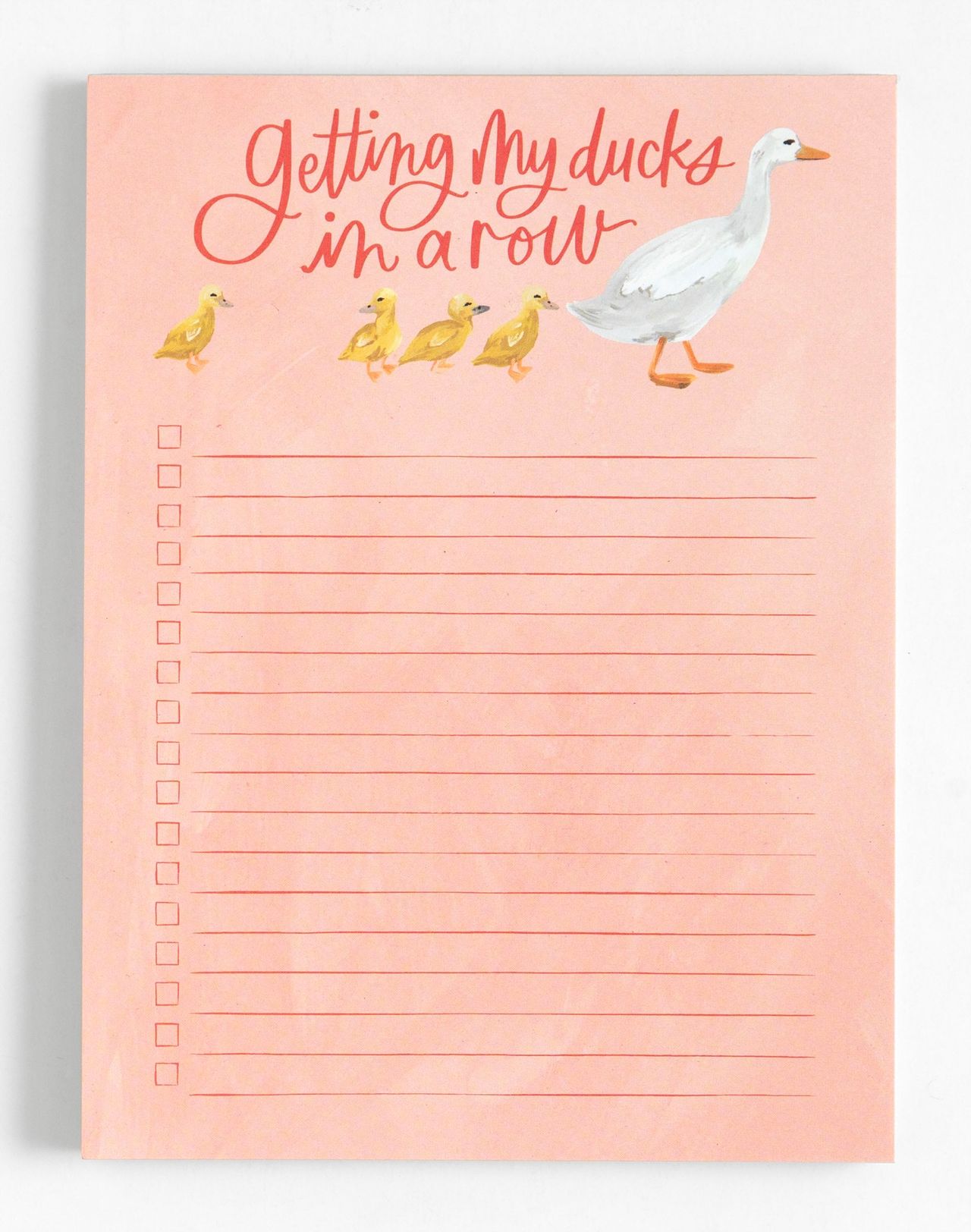 Getting My Ducks In A Row Notepad - 1canoe2