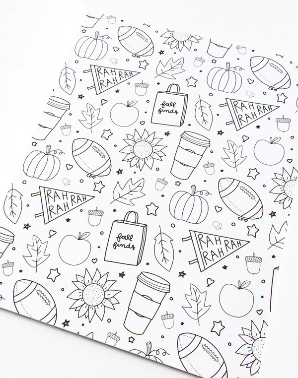 Fall & Holiday Coloring Book - Callie Danielle Shop
