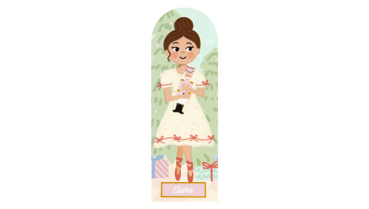 The Nutcracker Clara Transparent Bookmark - Pippi Post