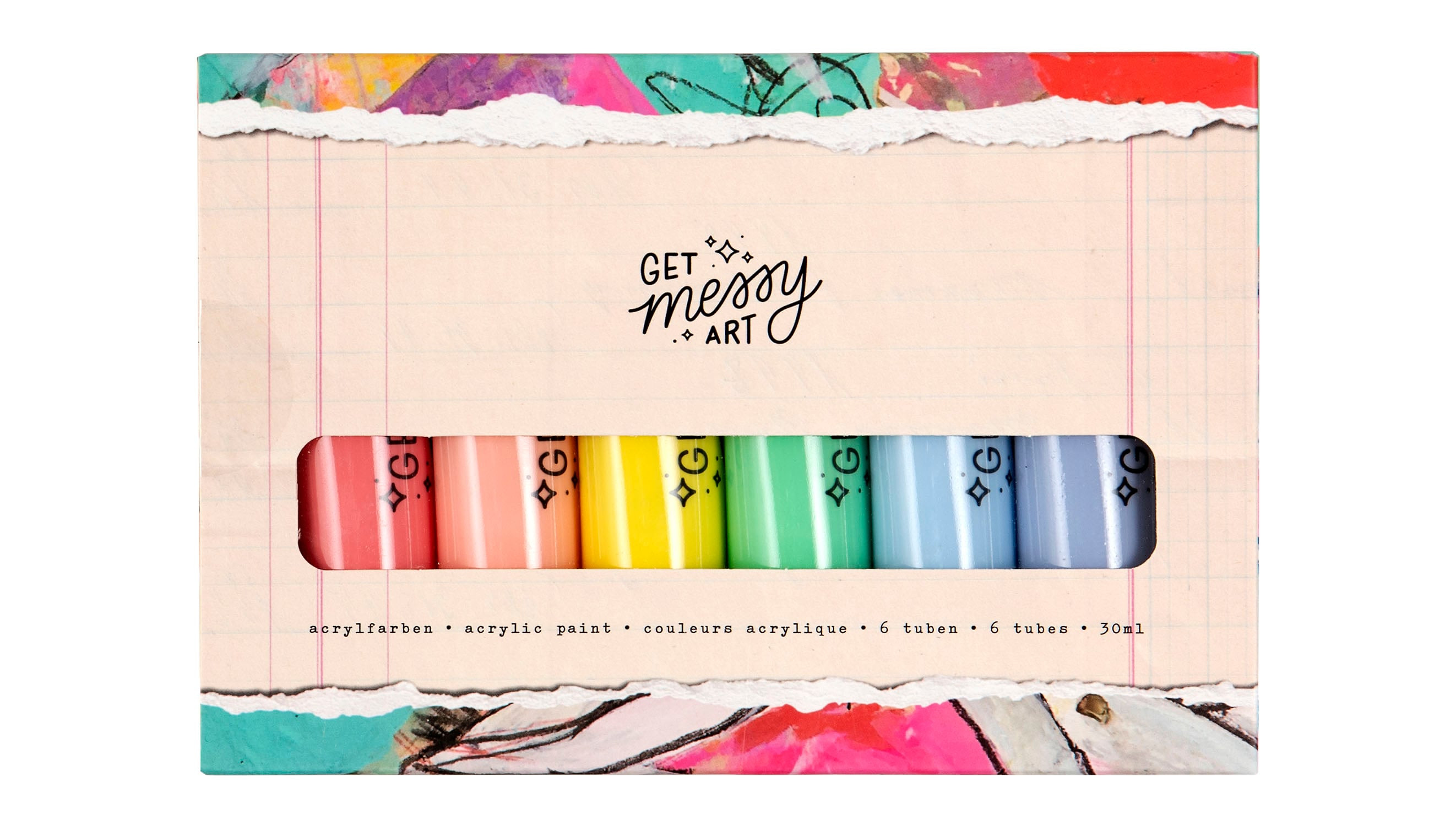 Get Messy Pastel Paint Set - Get Messy