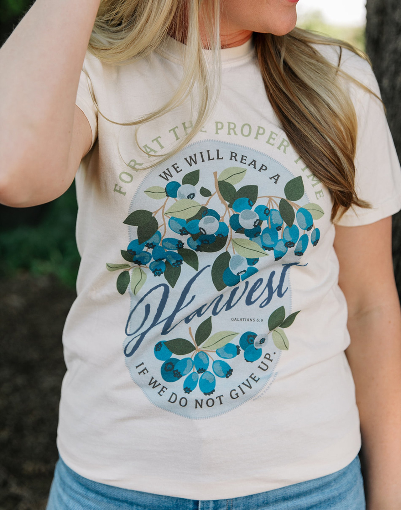Blueberry Faith Tee - Paper Farm Press