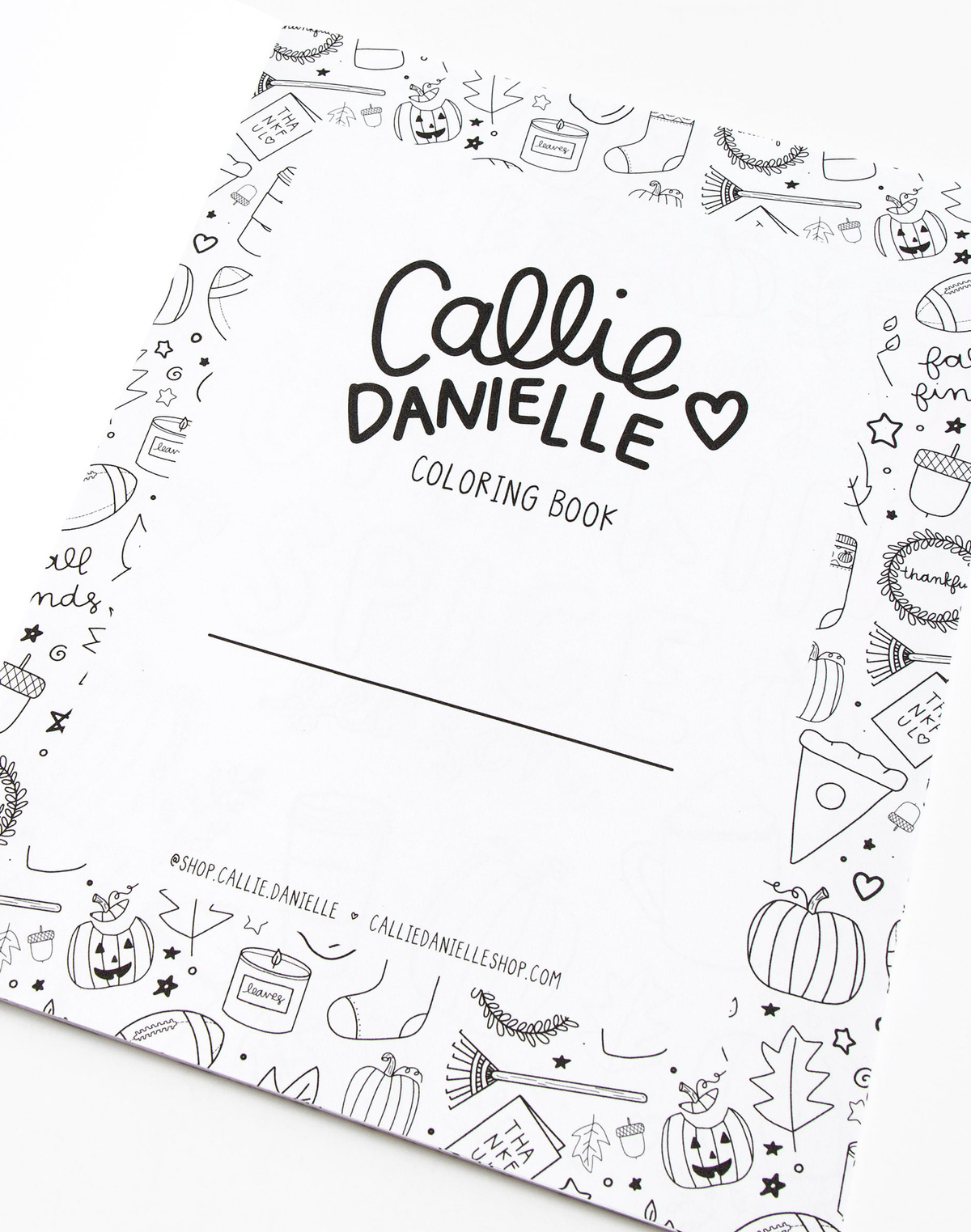 Fall & Holiday Coloring Book - Callie Danielle Shop