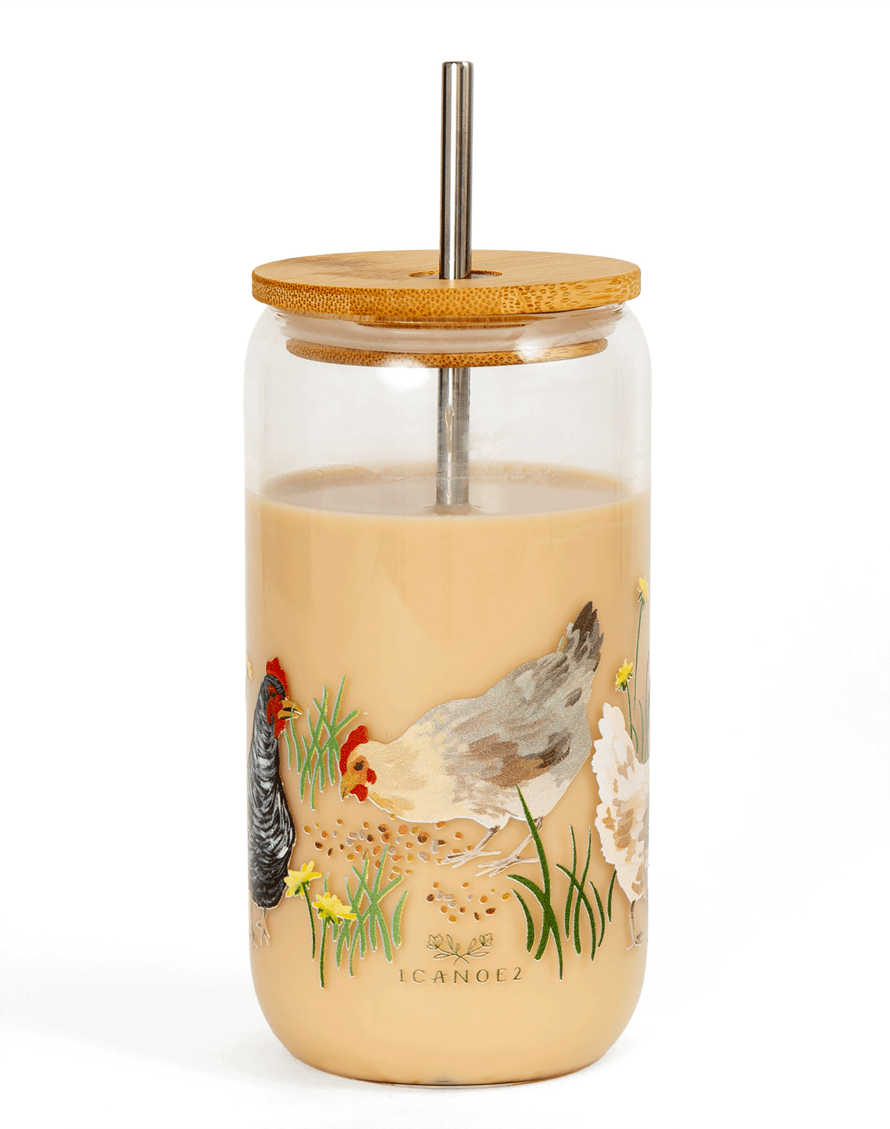 Chickens Glass Can - 1canoe2