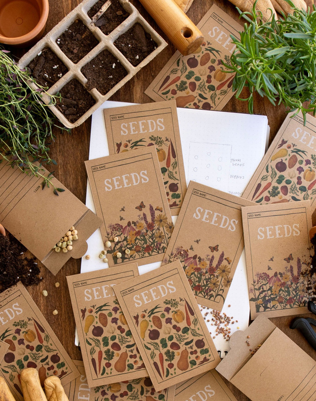 Vegetable Seed Storage Packets - 1canoe2