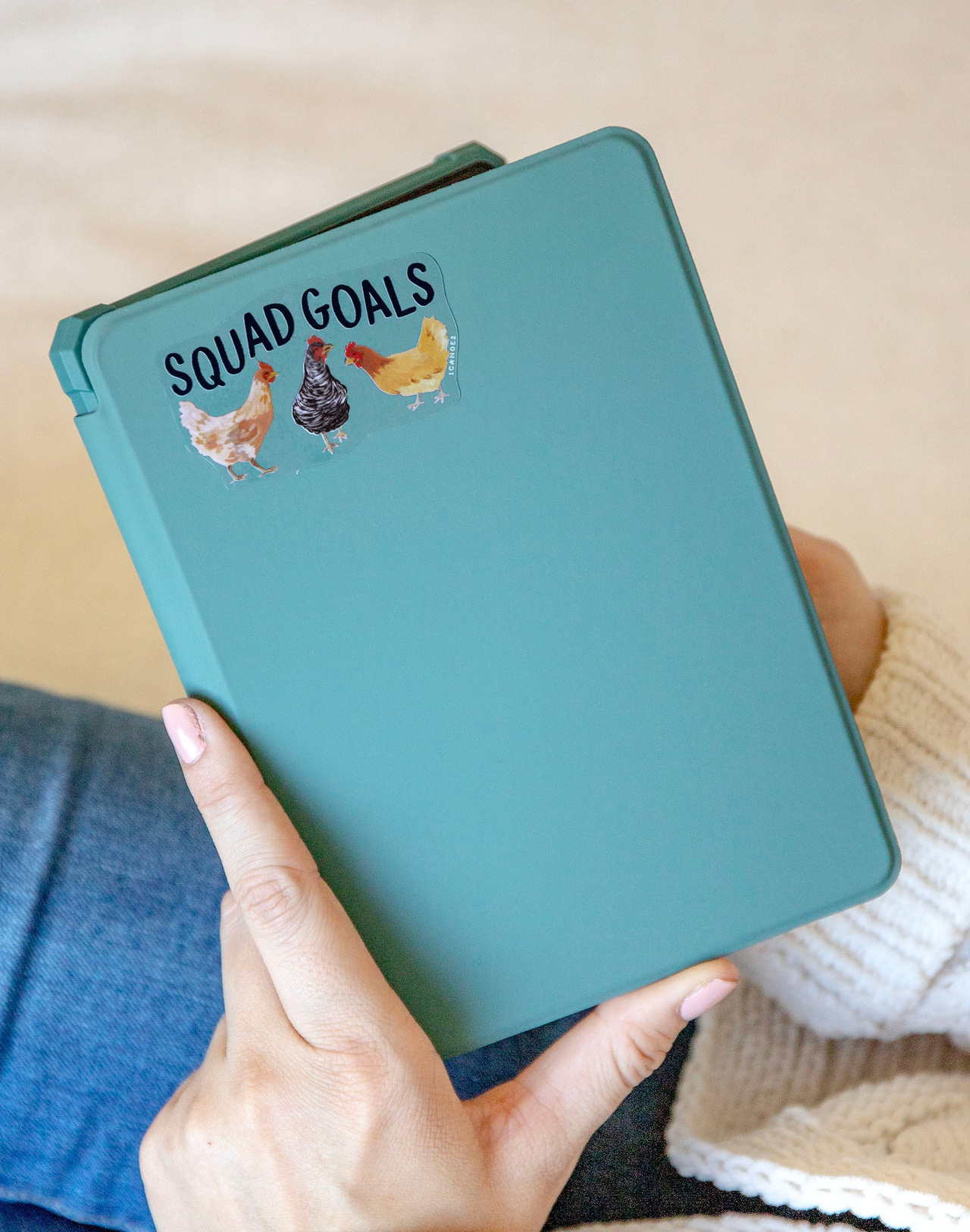 Squad Goals Clear Decal Sticker - 1canoe2