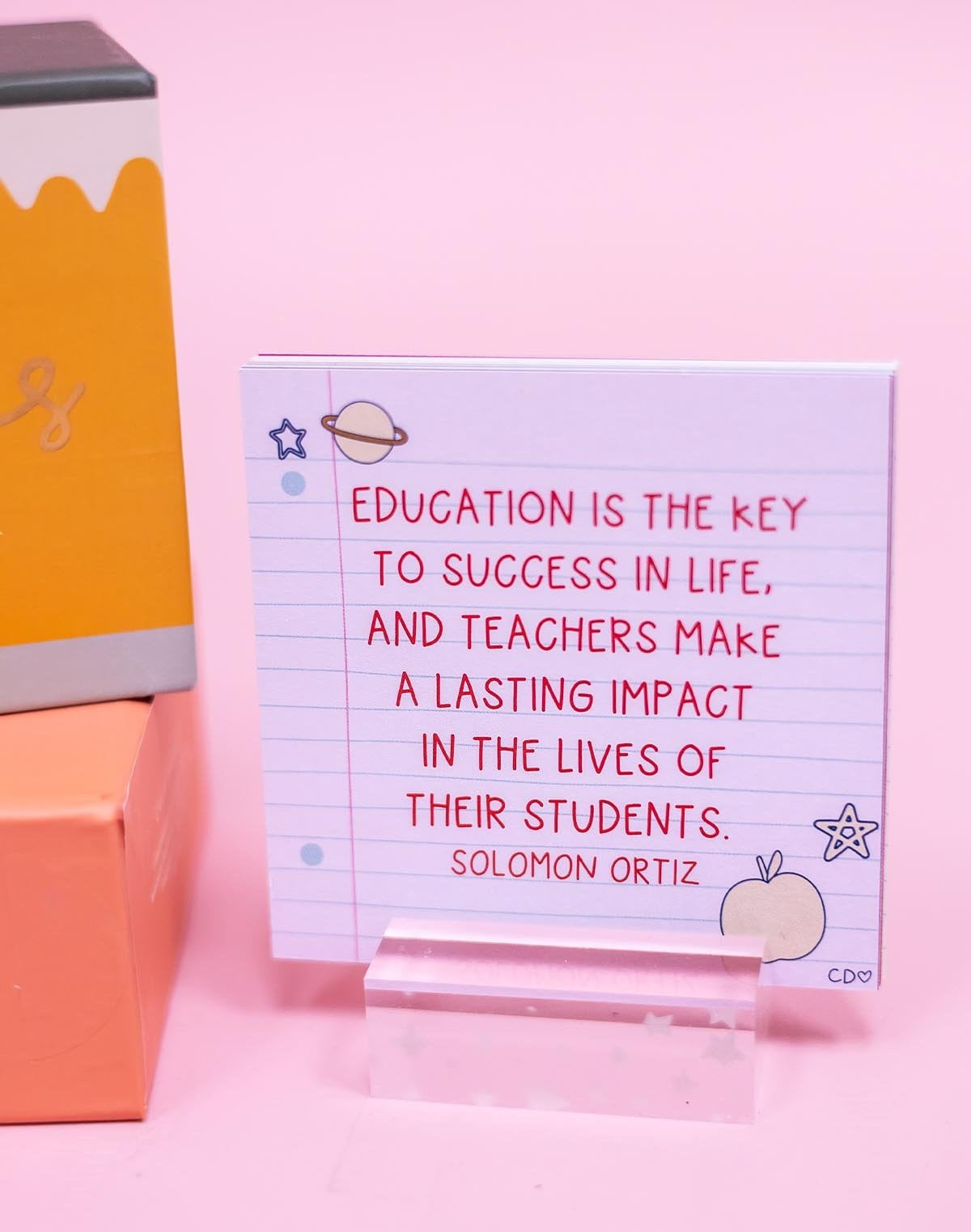 Phrases For Teachers Encouraging Desk Card Set - Callie Danielle Shop