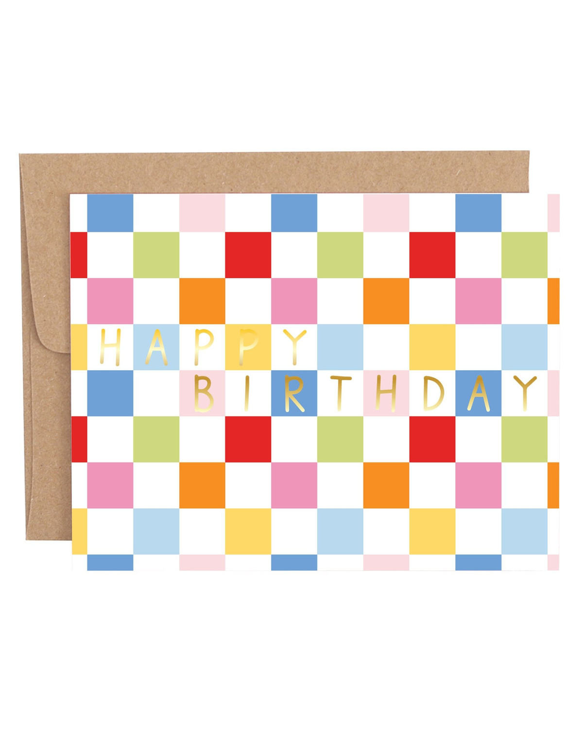 Checkered Happy Birthday Greeting Card - Callie Danielle Shop