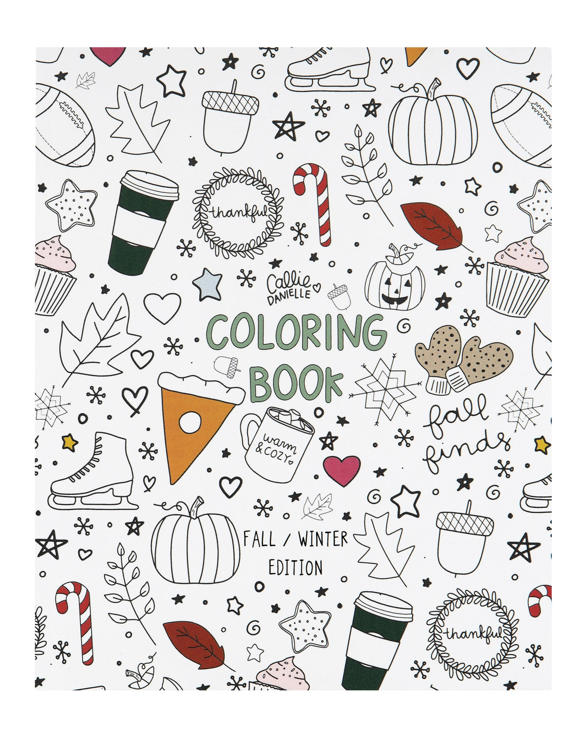 Fall & Holiday Coloring Book - Callie Danielle Shop