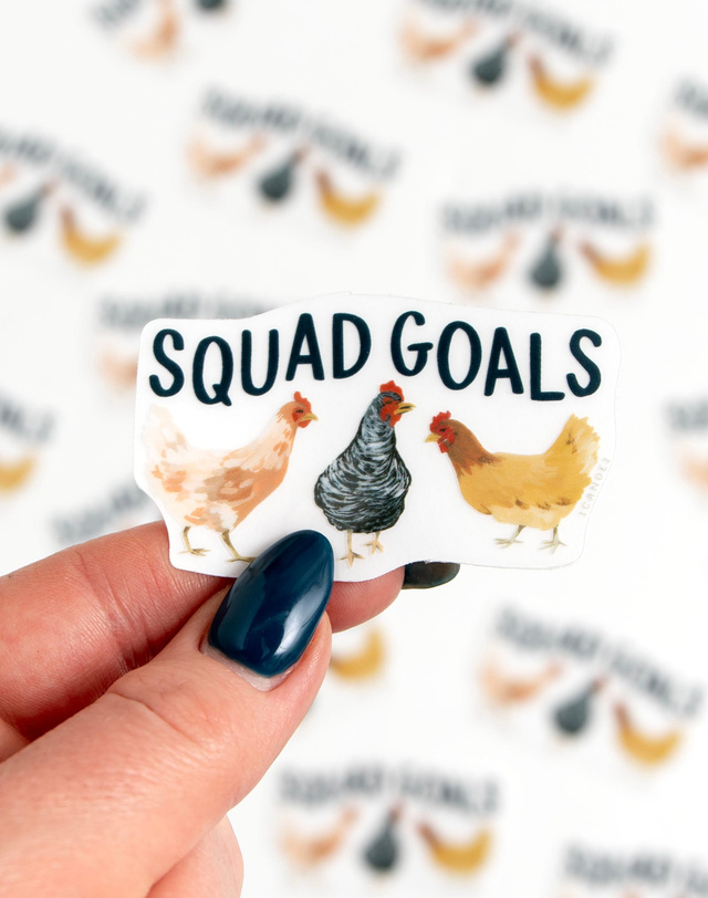 Squad Goals Clear Decal Sticker - 1canoe2