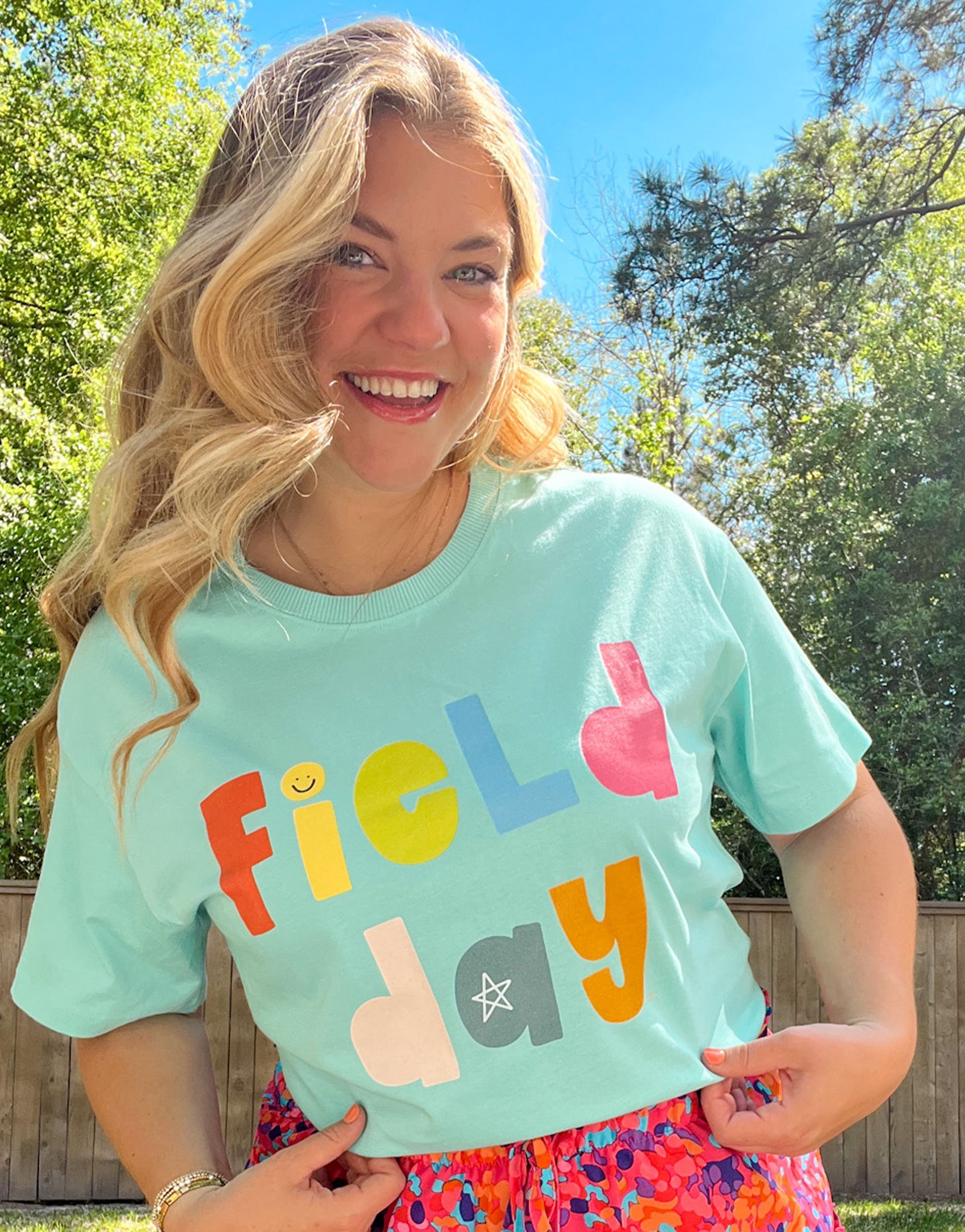 Field Day - Callie Tee - Beachy Blue - Callie Danielle Shop