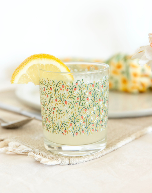 Tiny Floral Short Juice Glass Set - 1canoe2