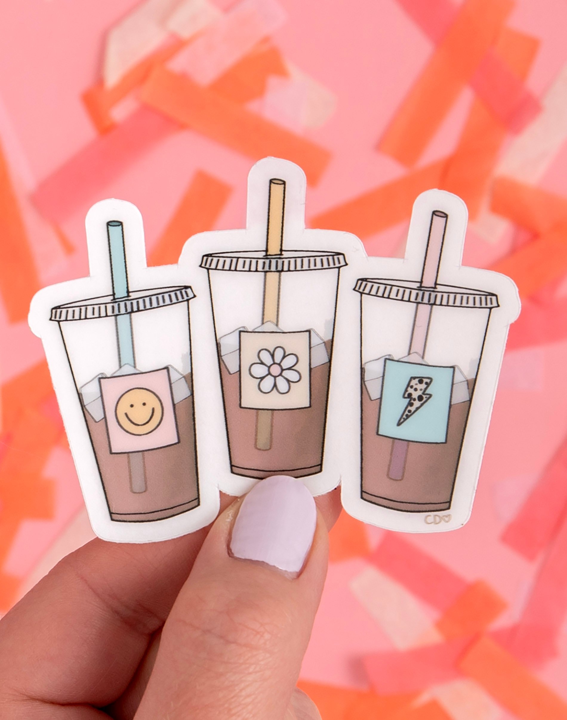 Iced Coffee Decal Sticker - Callie Danielle Shop