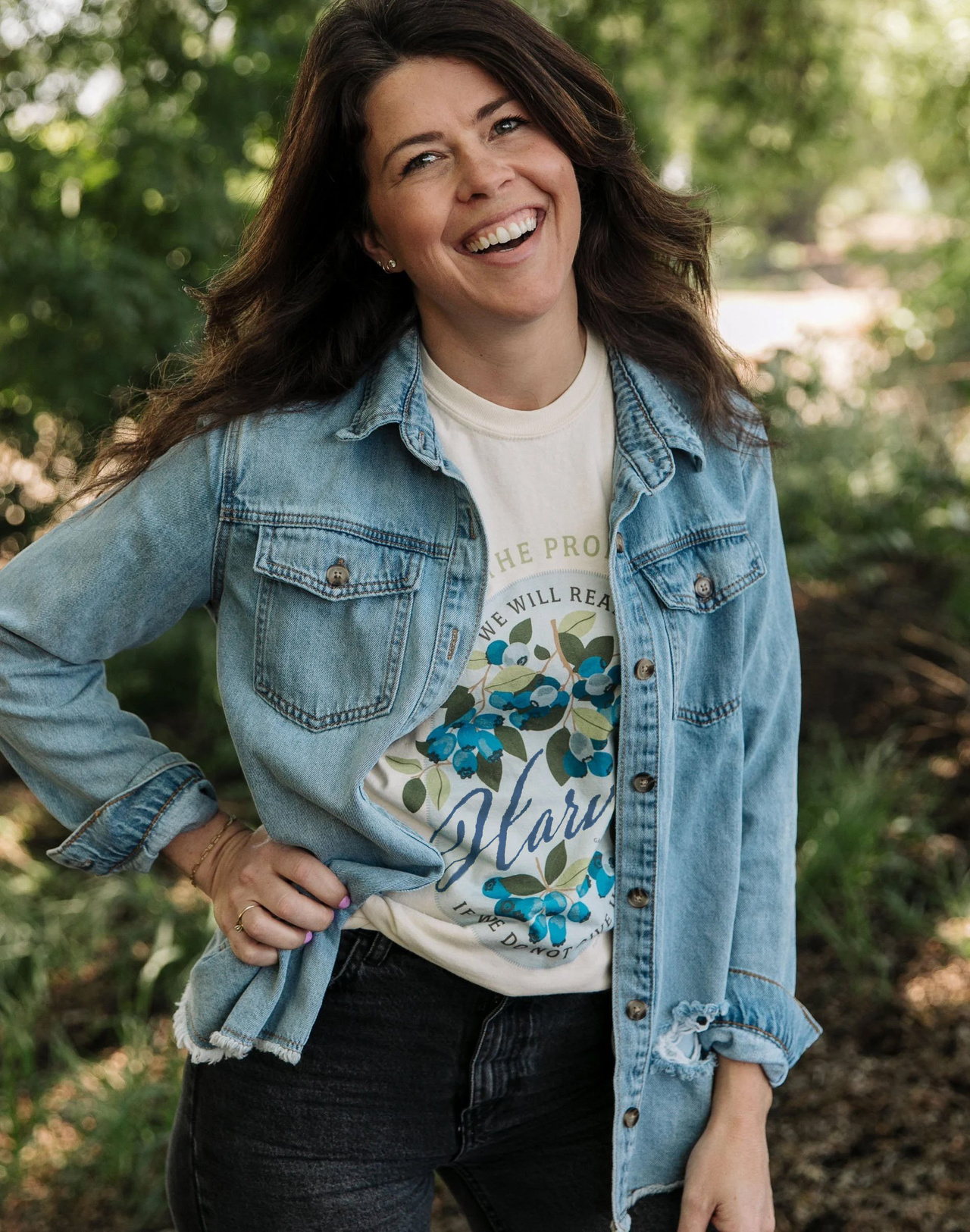 Blueberry Faith Tee - Paper Farm Press