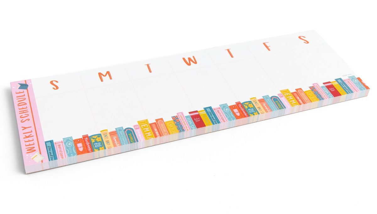 Book Stack Weekly Notepad - Pippi Post