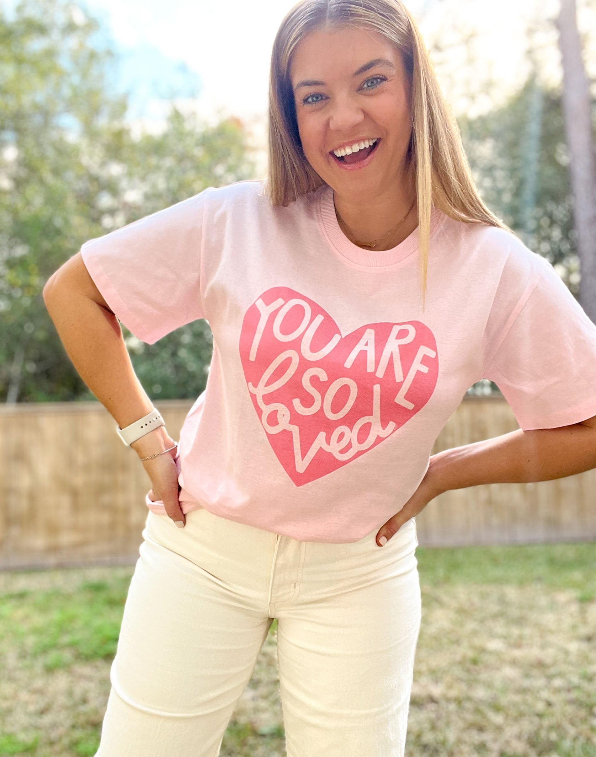 You Are So Loved - Callie Tee - Blush - Callie Danielle Shop